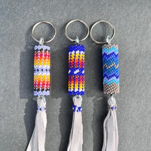 Beaded Navajo Keychain, Keychain, Indian Keyring, Native American ...
