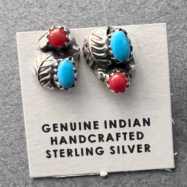 Native American Coral Earrings - Etsy