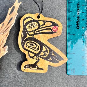 Haida Raven Wood Ornament: Pacific Northwest Holiday Decor - Etsy