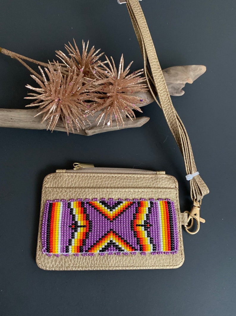 Native American Beaded Coin Purse Navajo Purple Beaded - Etsy
