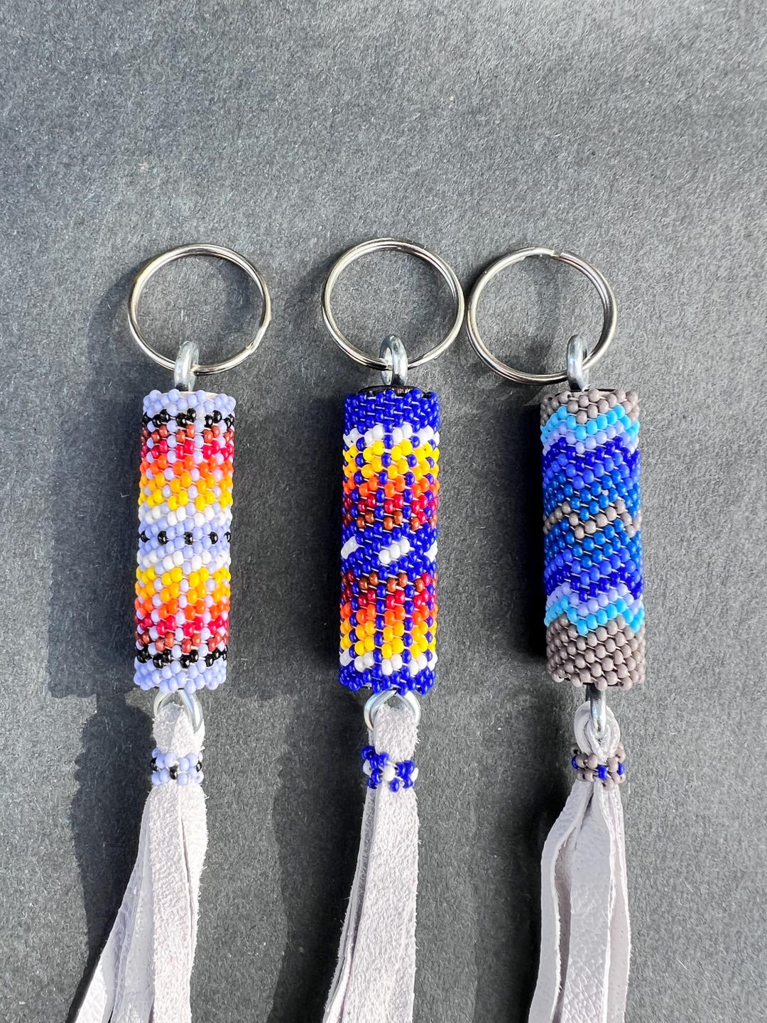 Beaded Navajo Keychain, Keychain, Indian Keyring, Native American ...