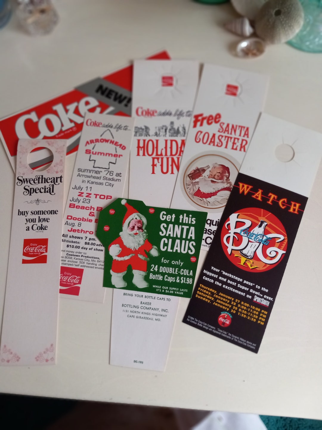 Coca Cola Bottle Advertising Tabs - Etsy