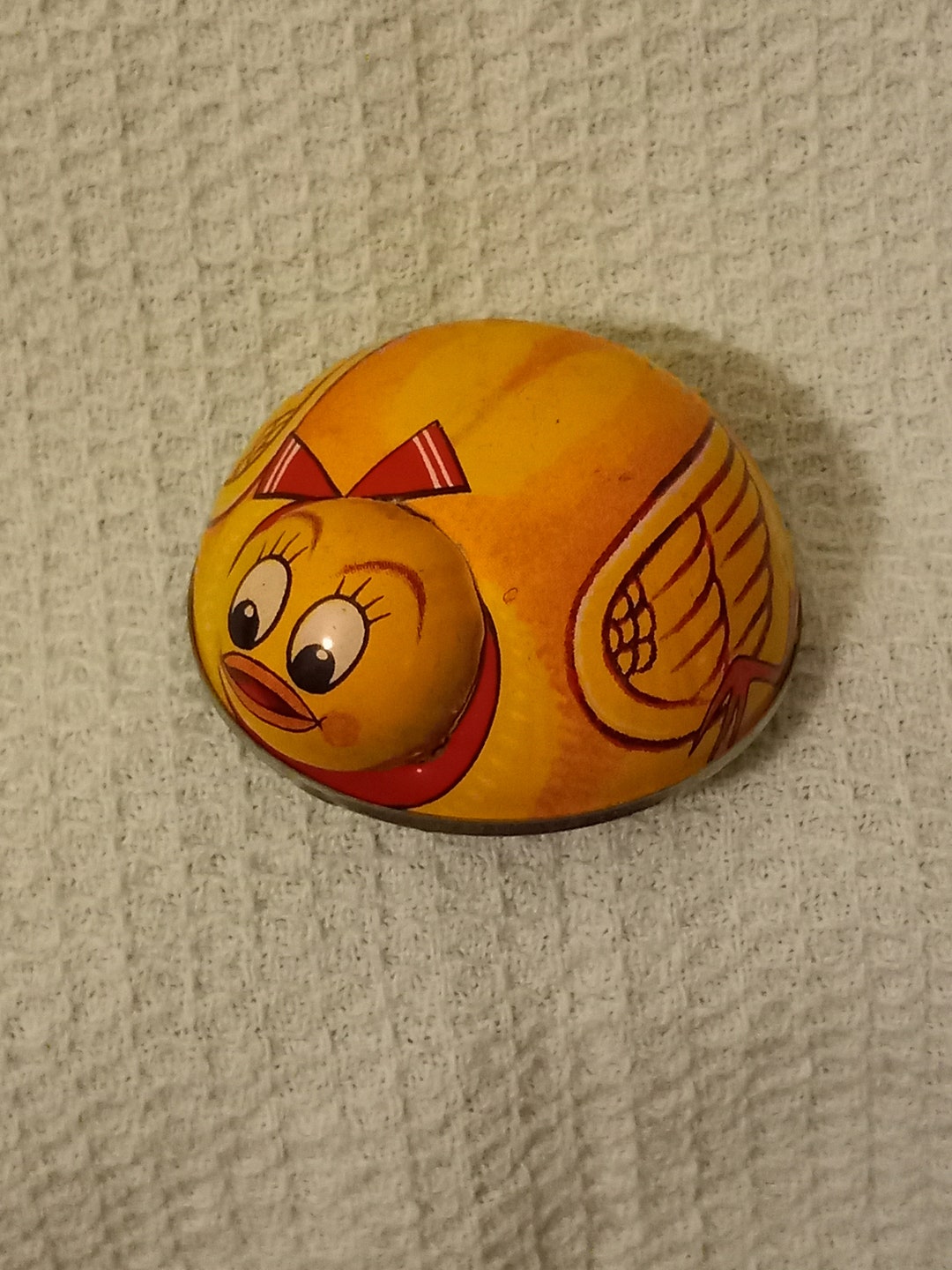 Tin Push Chick Toy Collectable and Unique - Etsy