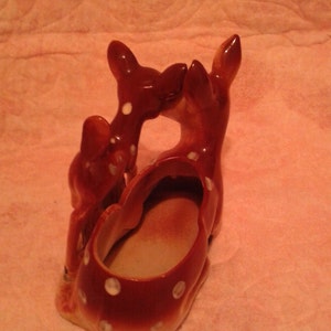 Shafford Mommy and Baby Deer Planter #4051 Hand Painted - Etsy