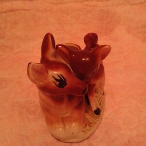 Shafford Mommy and Baby Deer Planter #4051 Hand Painted - Etsy