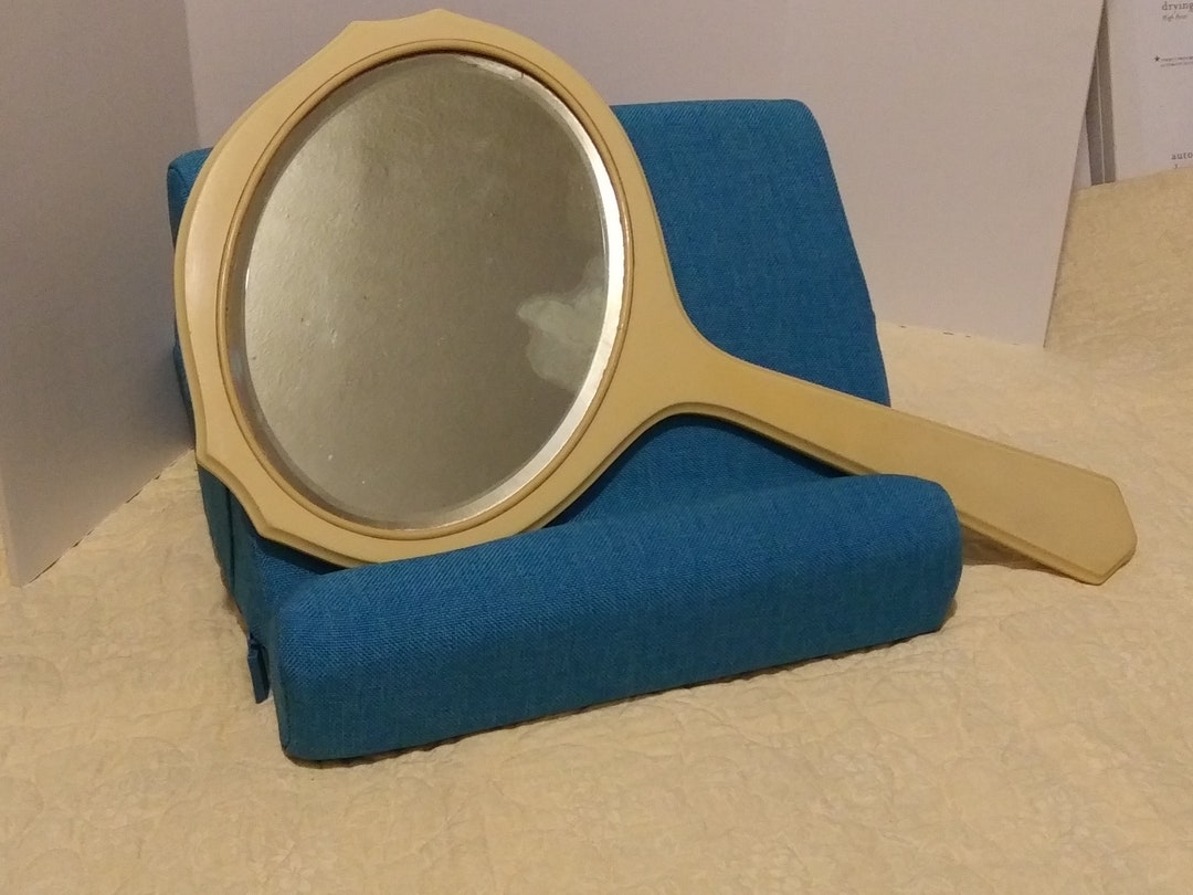 Celluloid Beveled Oval Hand Mirror - Etsy