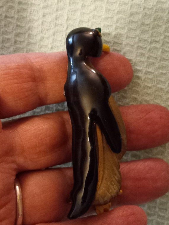 Hand Made Unusual and Rare Penguin Pin - Gem