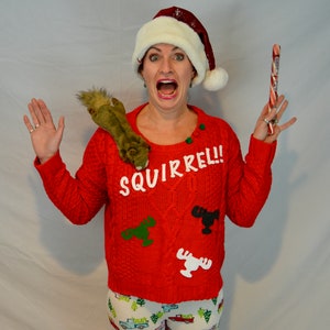 Ugly Christmas Sweater, Squirrel, Clark Griswold, National Lampoons ...