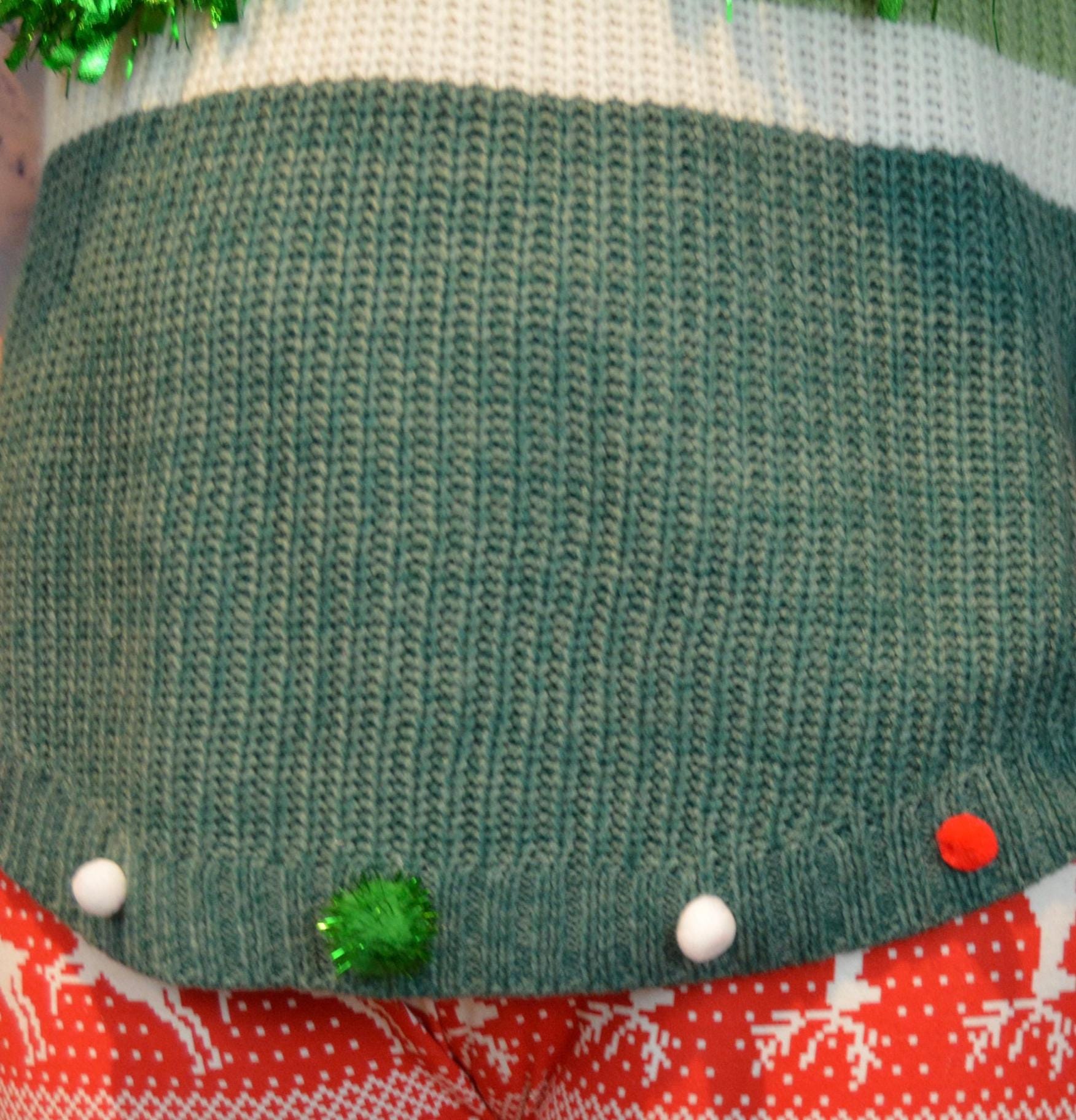 Sexy Ugly Christmas Sweater, NOT PLASTIC Boobs, Cut Out, See Details ...