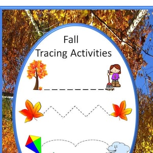 Fall Fine Motor Skill Activities, Tracing Worksheets, Special Education ...
