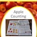Apple Counting Interactive Cut and Paste Flip Book Special Education ...