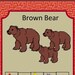 Brown Bear Cut and Paste Math and Literacy Fine Motor Skills Counting ...