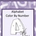Alphabet Color by Number Printable Digital Download Special Education ...