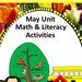 May Unit Math Literacy Cut Paste Activities, Bundle, May Themed ...