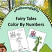 Fairy Tales Coloring Pages, Color by Number, Digital Download ...