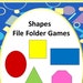 Shape Activities for Early Learners, File Folder Games, Math Literacy ...