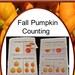 Fall Counting Pumpkins Interactive Cut and Paste Notebook Flip - Etsy