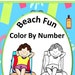 Beach Fun Summer Color by Number Fine Motor Activities, Preschool ...