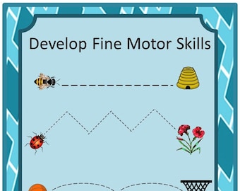 Fall Fine Motor Skill Activities Tracing Worksheets Special | Etsy