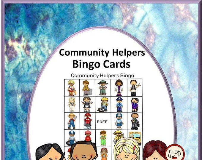 Community Helpers Bingo Game, Elementary and Special Education BINGO ...