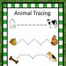 Animals Tracing Lines Worksheets Internet Activities P-K,K, Special ...