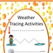Weather Tracing Activities Long Distance Learning Fine Motor Skills PK ...