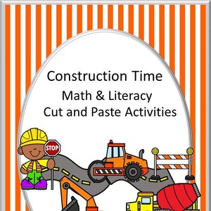 Construction Time Math Literacy Pre-k,k, Special Education Autism ...
