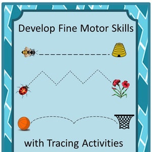 Tracing Worksheets, Fine Motor Skill Activities,sorting Everyday ...