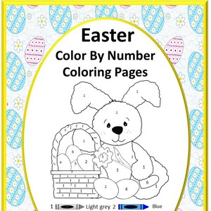 Color by Number Easter, Fine Motor Skills, Kindergarten, Special ...