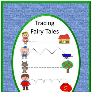 Fine Motor Skills Fairy Tales Tracing Activities P-K,K, Special ...