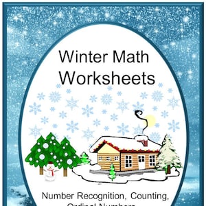 Winter Math Worksheets, Distance Learning, Digital Download, Printable ...