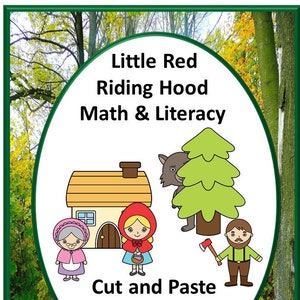 Little Red Riding Hood Kindergarten Math Literacy Cut and Paste ...