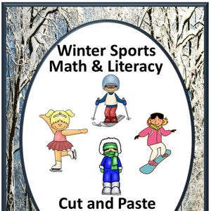 Winter Sports Math Literacy Worksheets Olympics Worksheets Digital ...