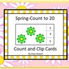 Teddy Bears Count to 20 Count and Clip Cards, Printable Task Cards ...