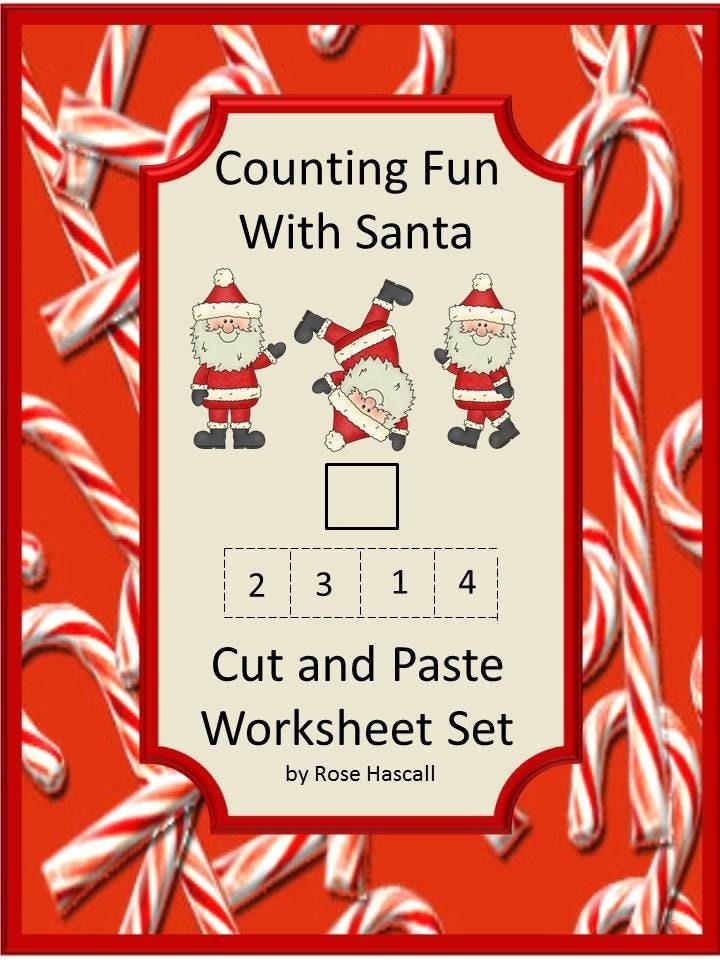 Counting Fun With Santa Cut and Paste - Etsy