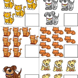 Pets Cut and Paste Digital Download Pre-k, K, Special Education, Autism ...