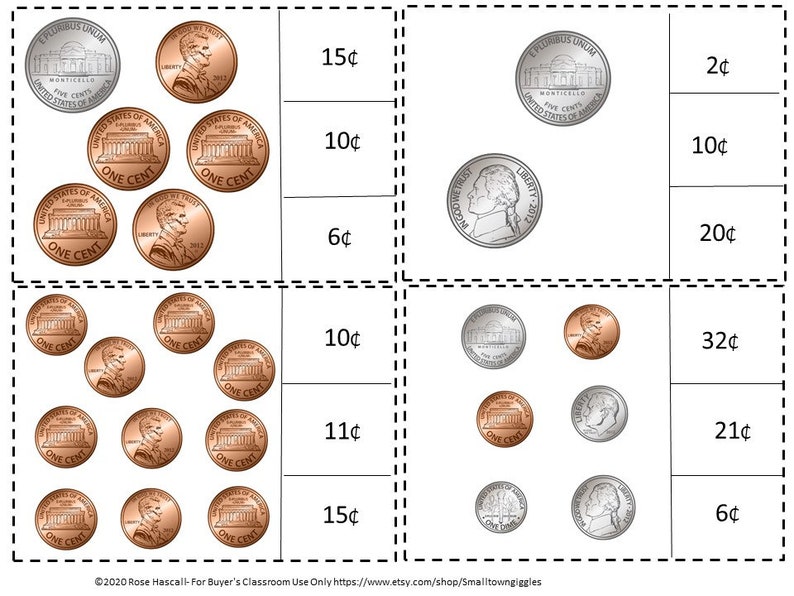 Coins Money Activities Counting Coins Identifying Coins Special ...