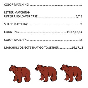 Brown Bear Cut and Paste Math and Literacy Fine Motor Skills Counting ...