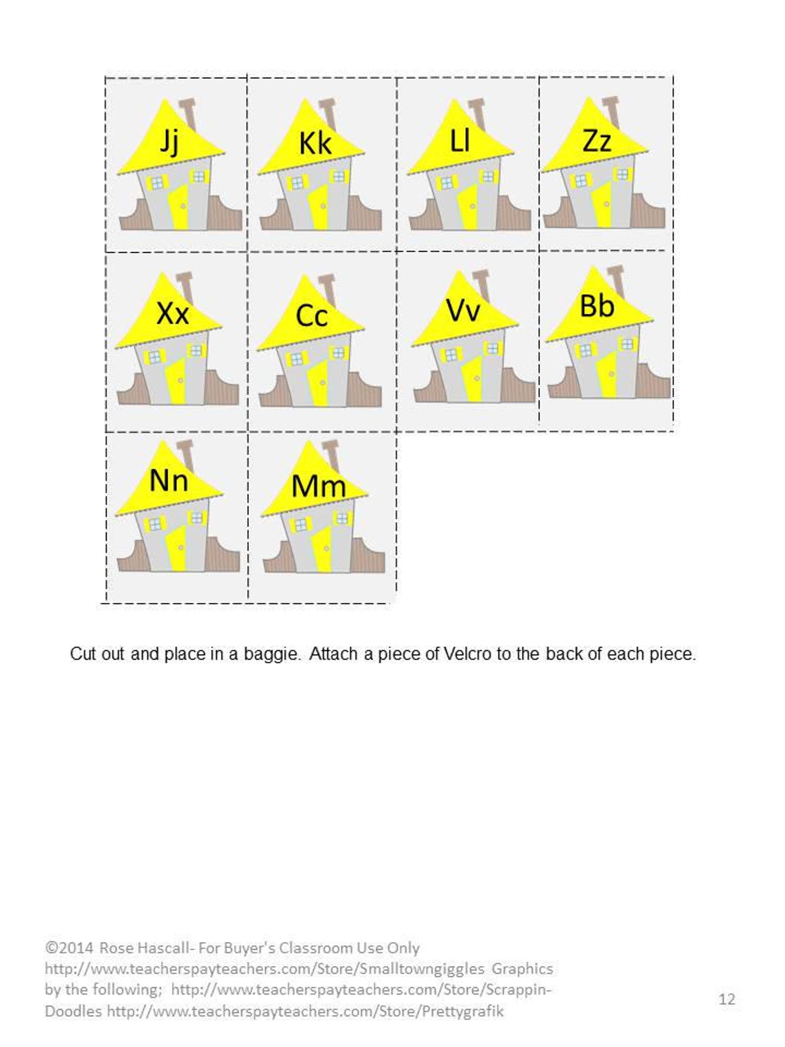 My Family My House File Folder Games Math Literacy Fine Motor Skills ...