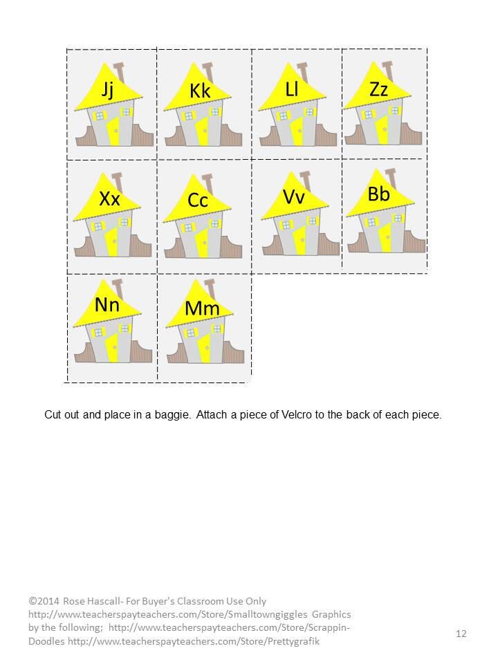 My Family My House File Folder Games Math Literacy Fine Motor Skills ...