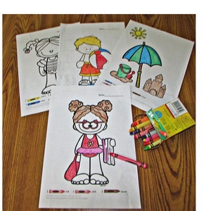 Beach Fun Summer Color by Number Fine Motor Activities, Preschool ...