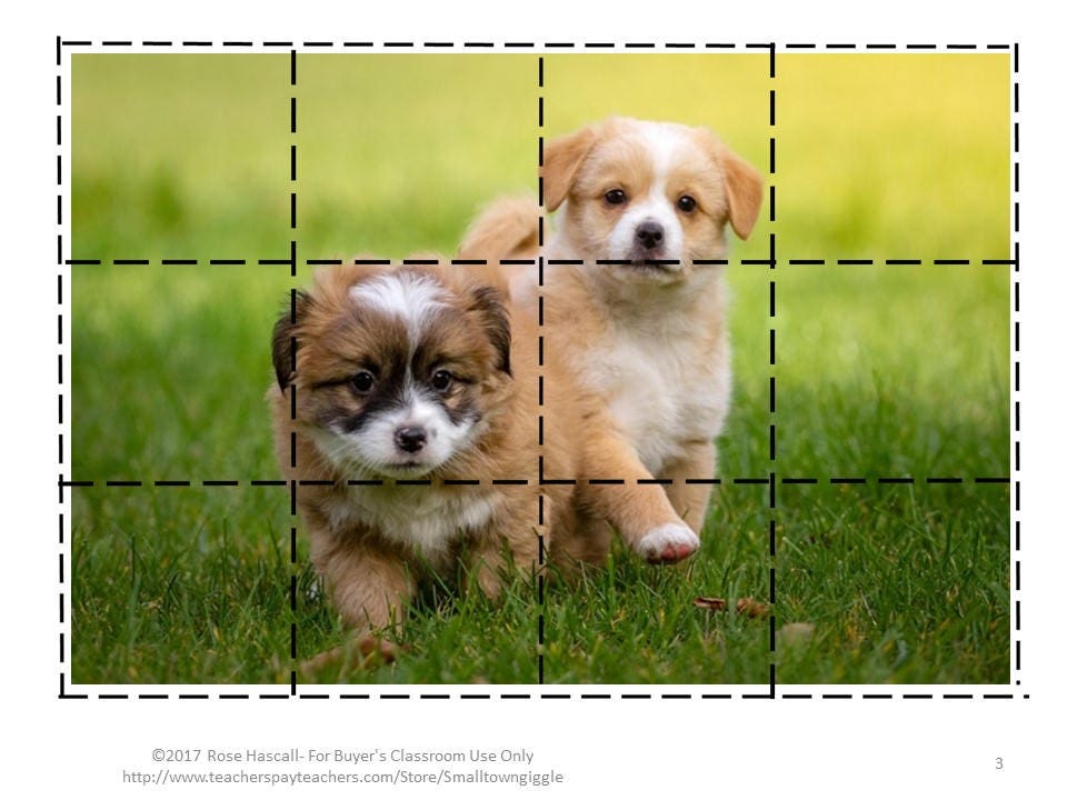 Dogs Puppies Cut and Paste Puzzles, Fine Motor Skills, Teaching ...