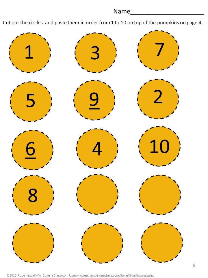 Fall Activities Sorting Printable Special Education Math Fine Motor ...