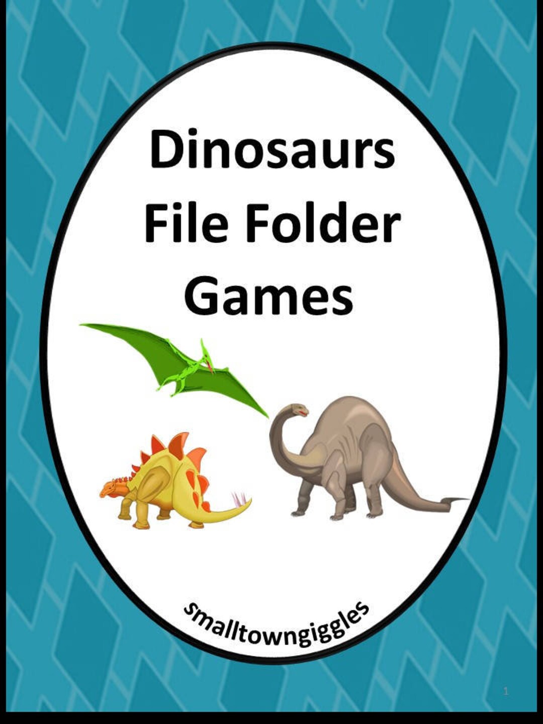 Dinosaurs Math Literacy File Folder Games Fine Motor Special Education ...