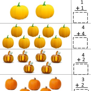 Fall Math Worksheets Digital Download and Print Distance Learning P-K ...