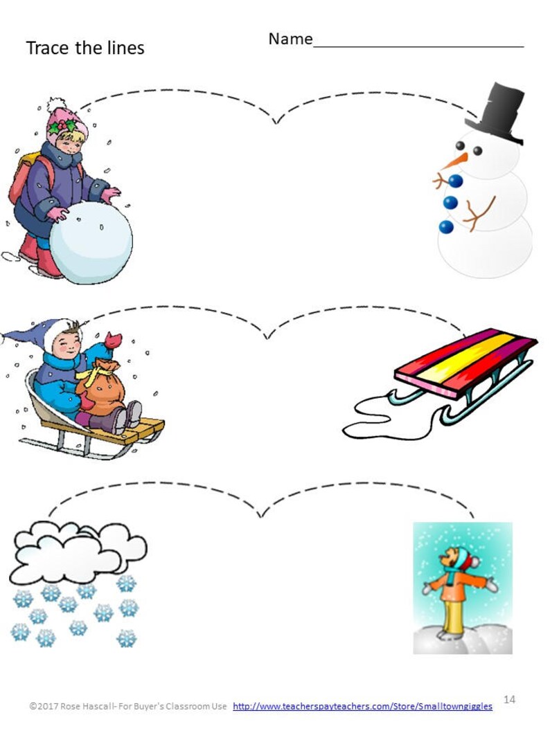 Winter Fun, Winter Olympics, Tracing Activities, Fine Motor Skills ...