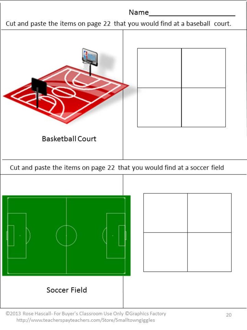 What is Your Favorite Sport Math Literacy Cut Paste Distance Learning ...