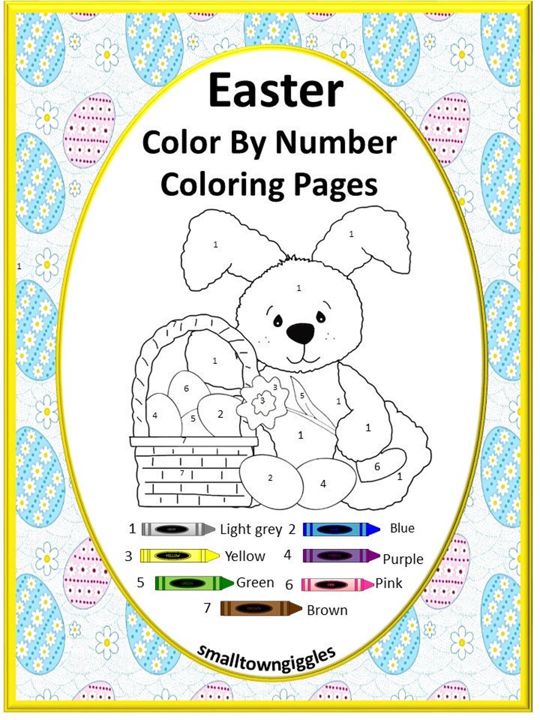 Color by Number Easter, Fine Motor Skills, Kindergarten, Special ...