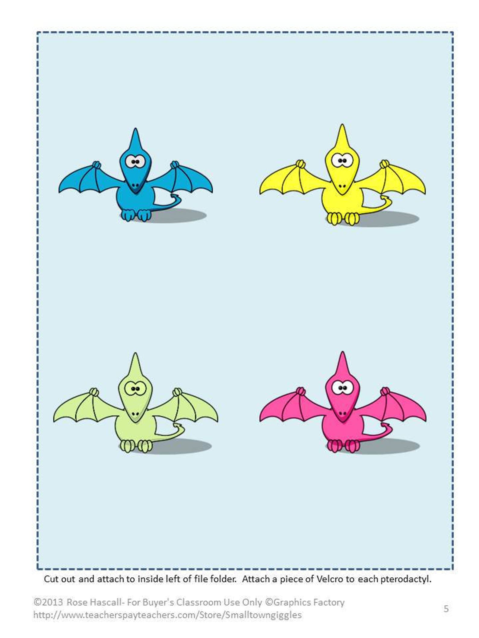 Dinosaurs Math Literacy File Folder Games Fine Motor Special Education ...