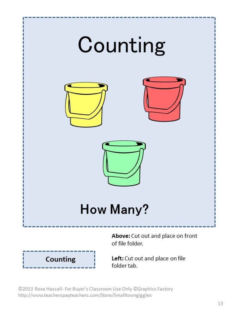 Summer File Folder Games Preschool, Kindergarten, Special Education ...